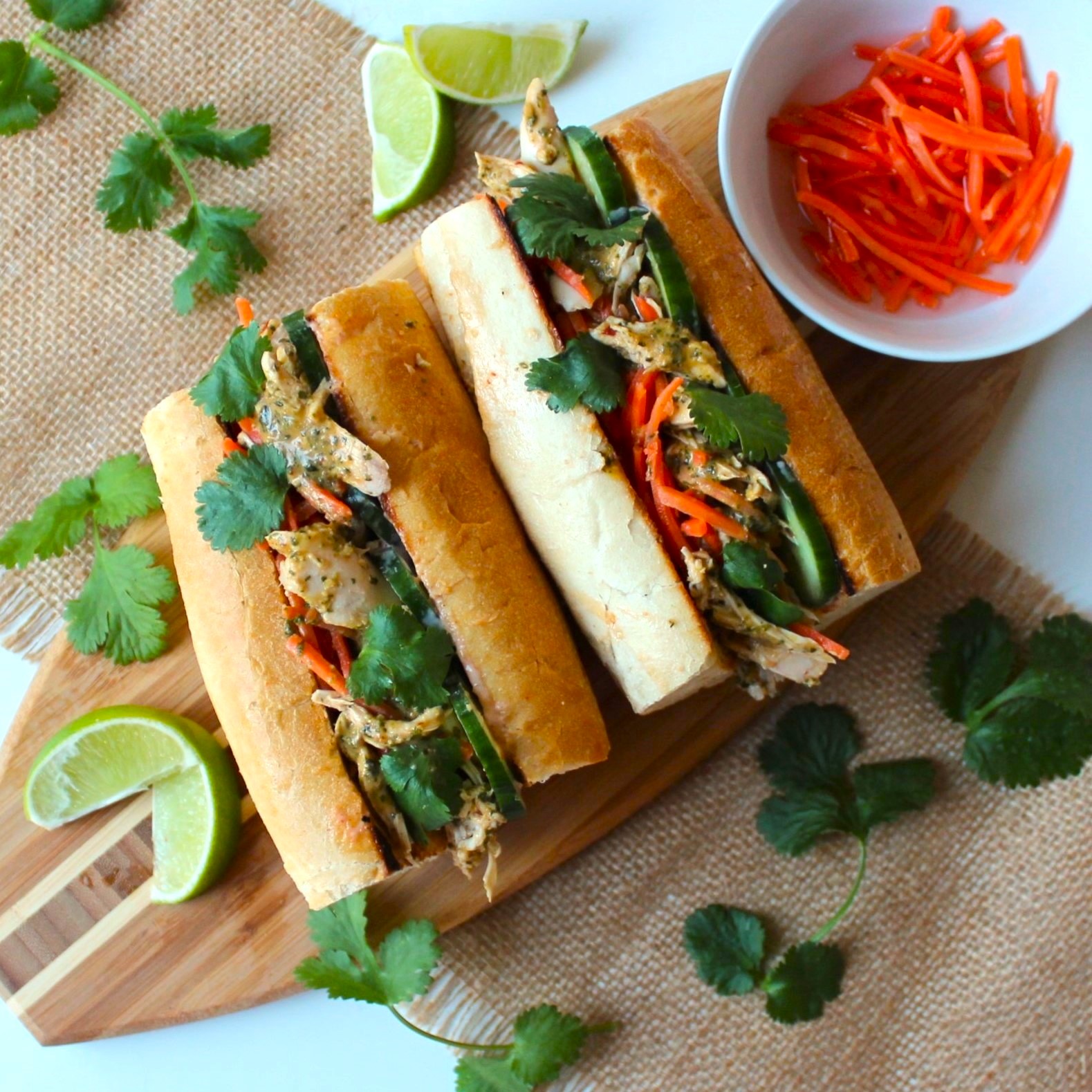 Chicken Bahn Mi Sandwiches | Two-Bit Tart