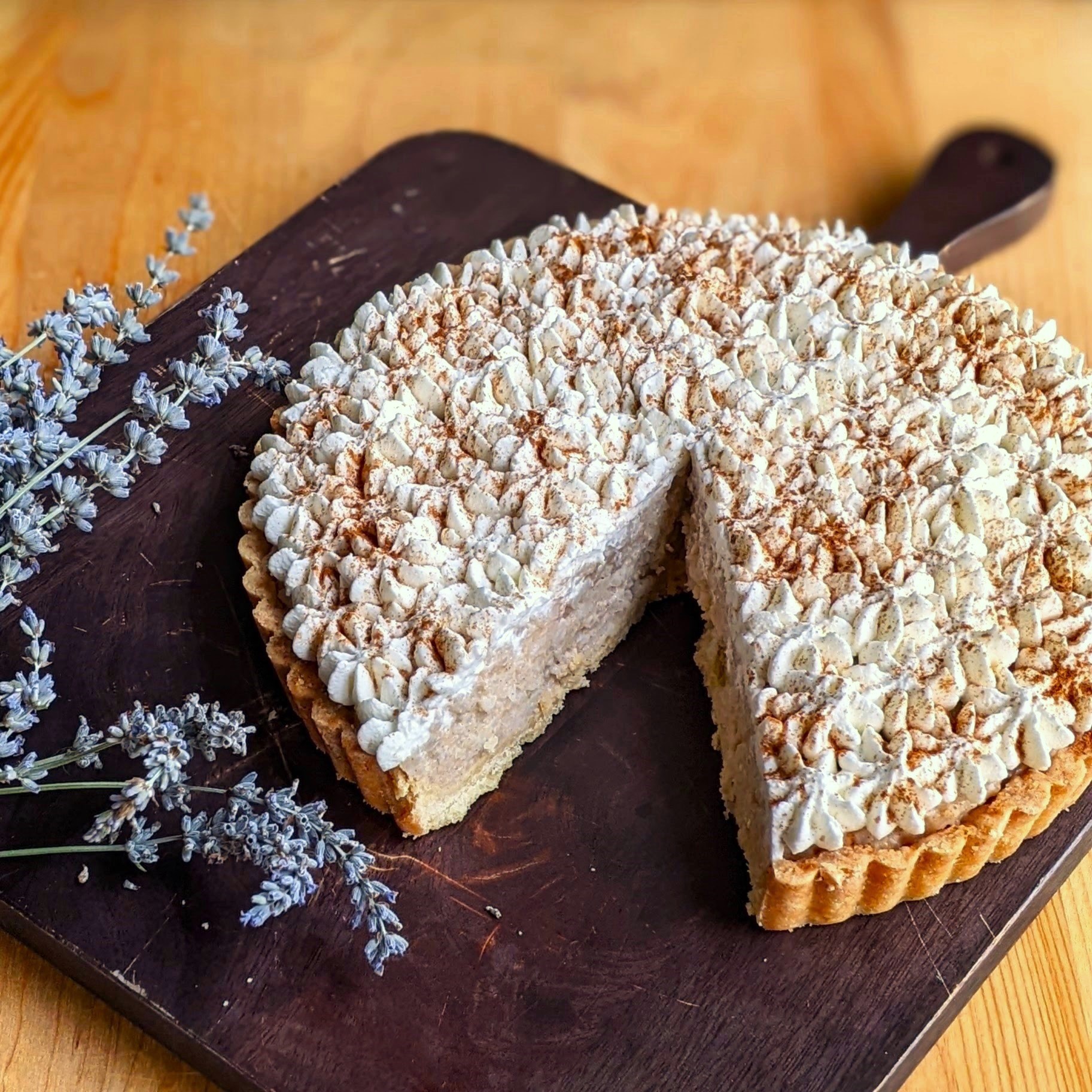 Rice Pudding Tart with Rum Raisins | Two-Bit Tart